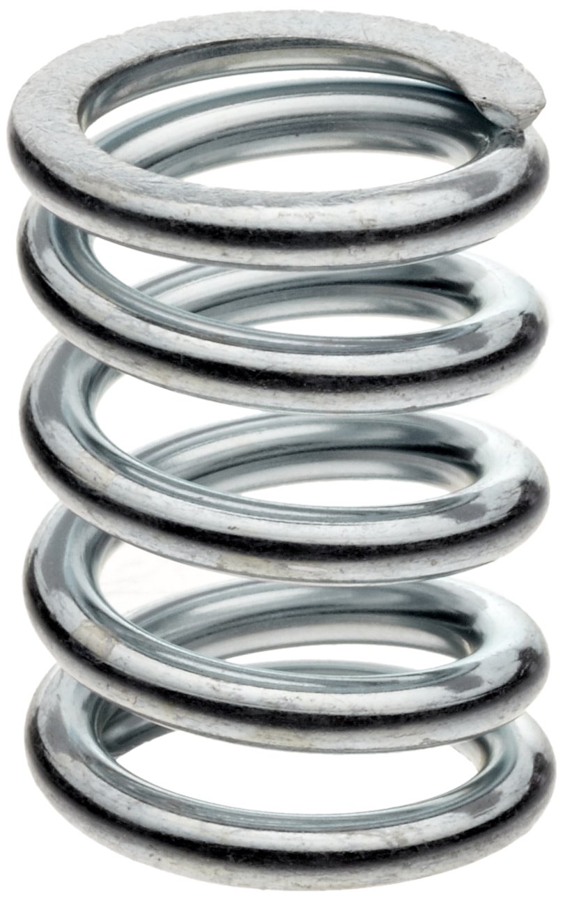 Music Wire Compression Spring, 0.72" OD x .1050 W Wire Size x 1" Free ...