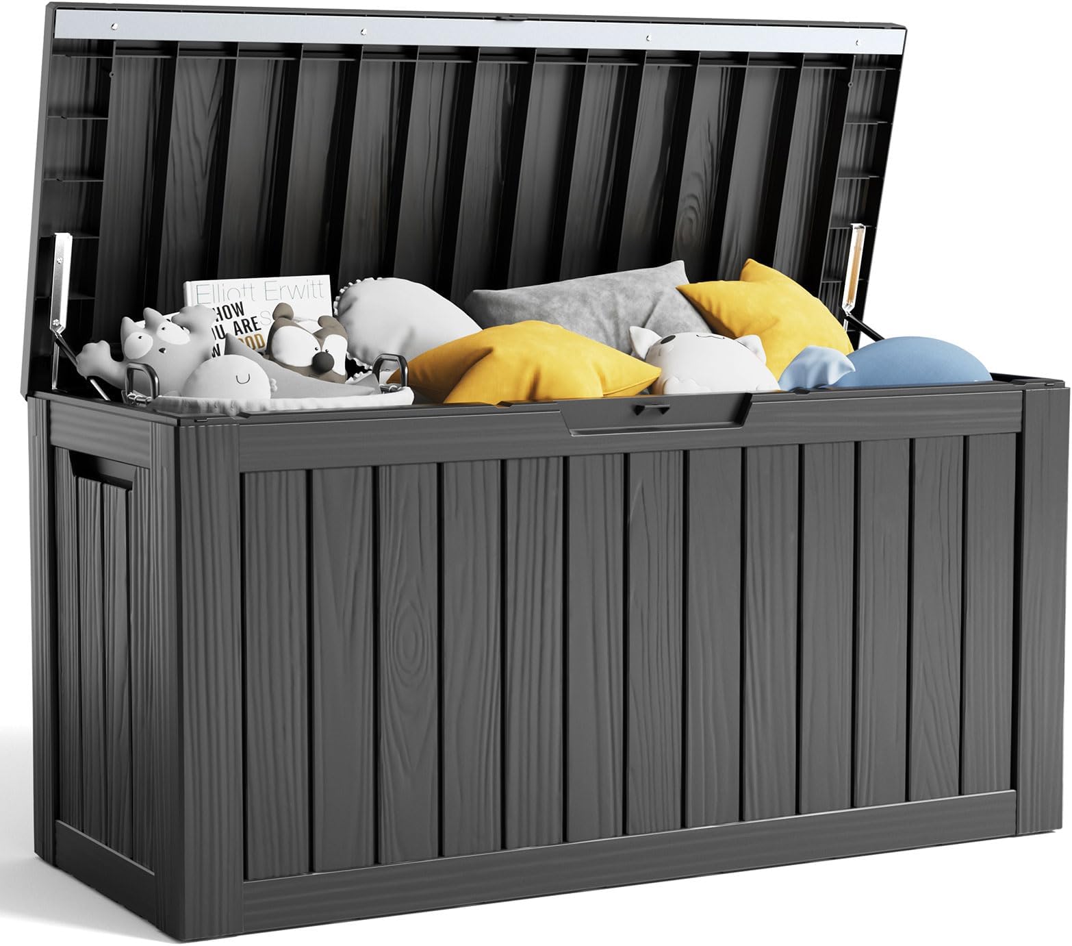 Caja de resina para cubierta de 80 galones, caja de almacenamiento con ...