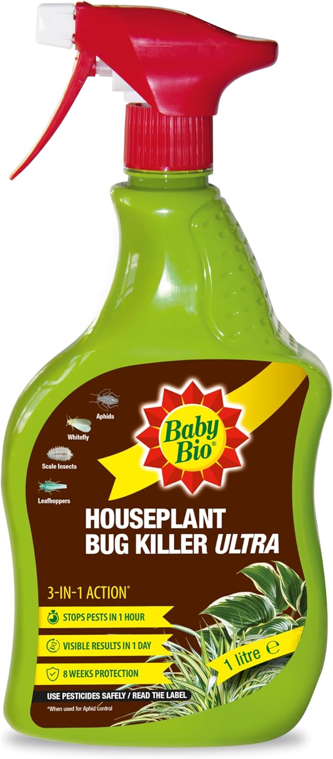 Baby Bio Houseplant Bug Killer Ultra - Fast-Acting Bug Killer Spray ...