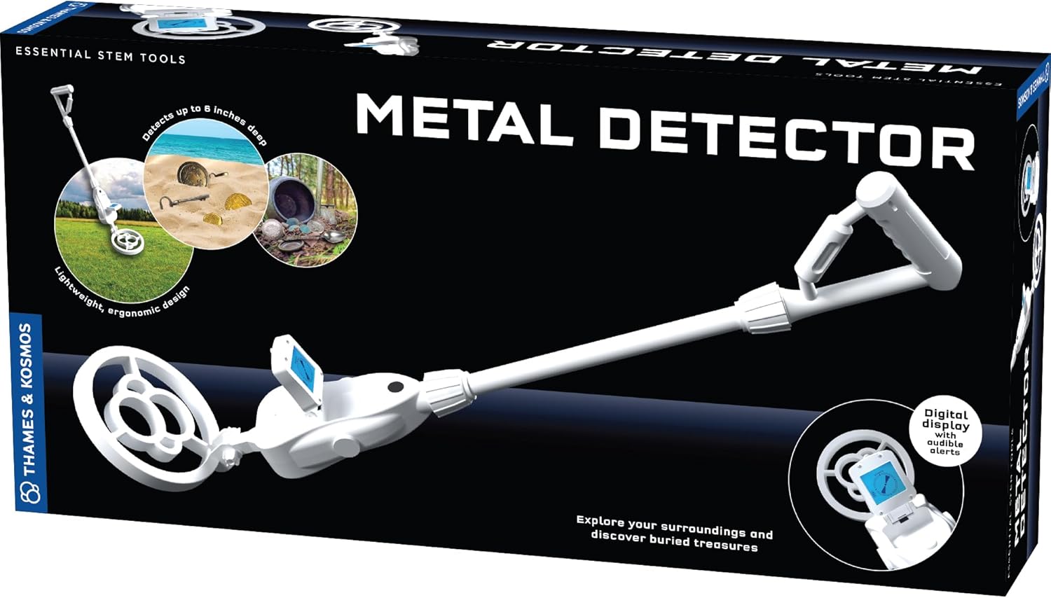 Amazon.com: The Thames & Kosmos Metal Detector Essential STEM Tool for ...