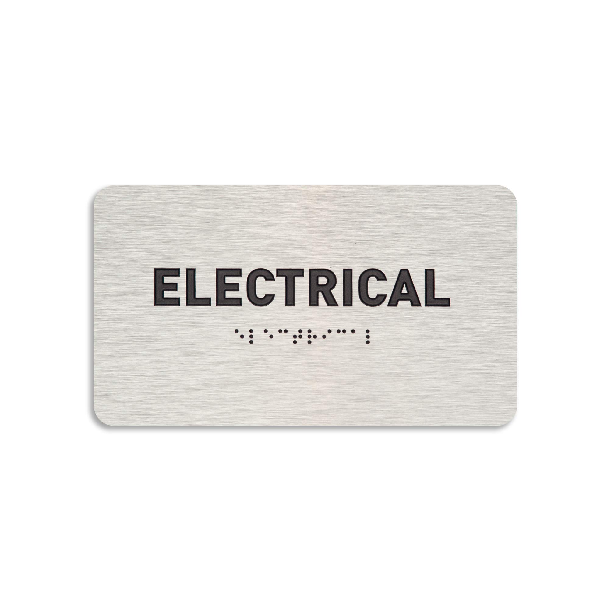 Buy Electrical Sign - ADA Compliant Utility Sign, Raised Letters, Grade ...