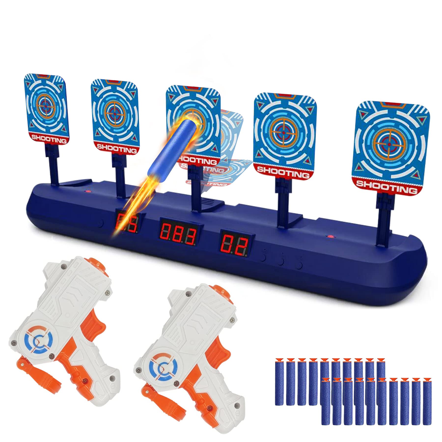 Buy Digital Shooting Targets with Foam Dart Toy, Shooting Blaster for ...