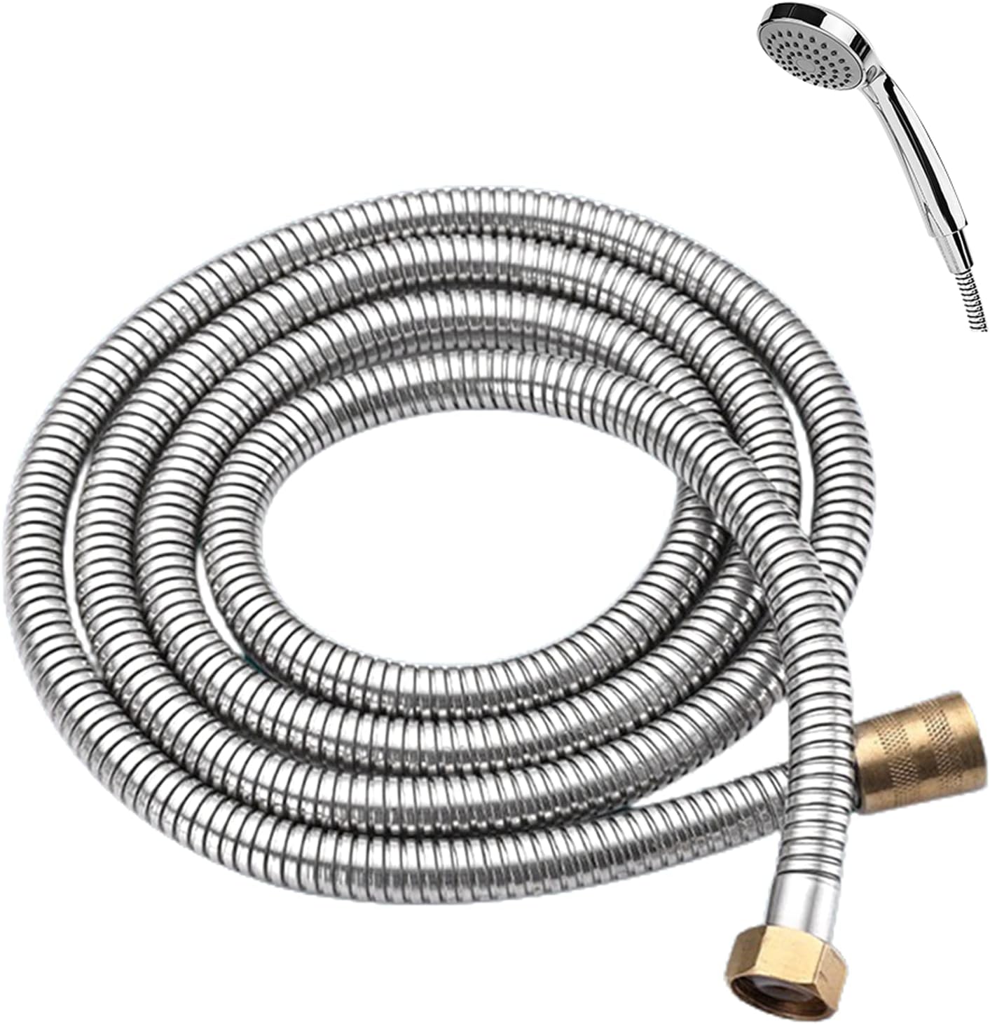 Fiacvrs Shower Hose, Stainless Steel Extra Long Shower Head Hose ...