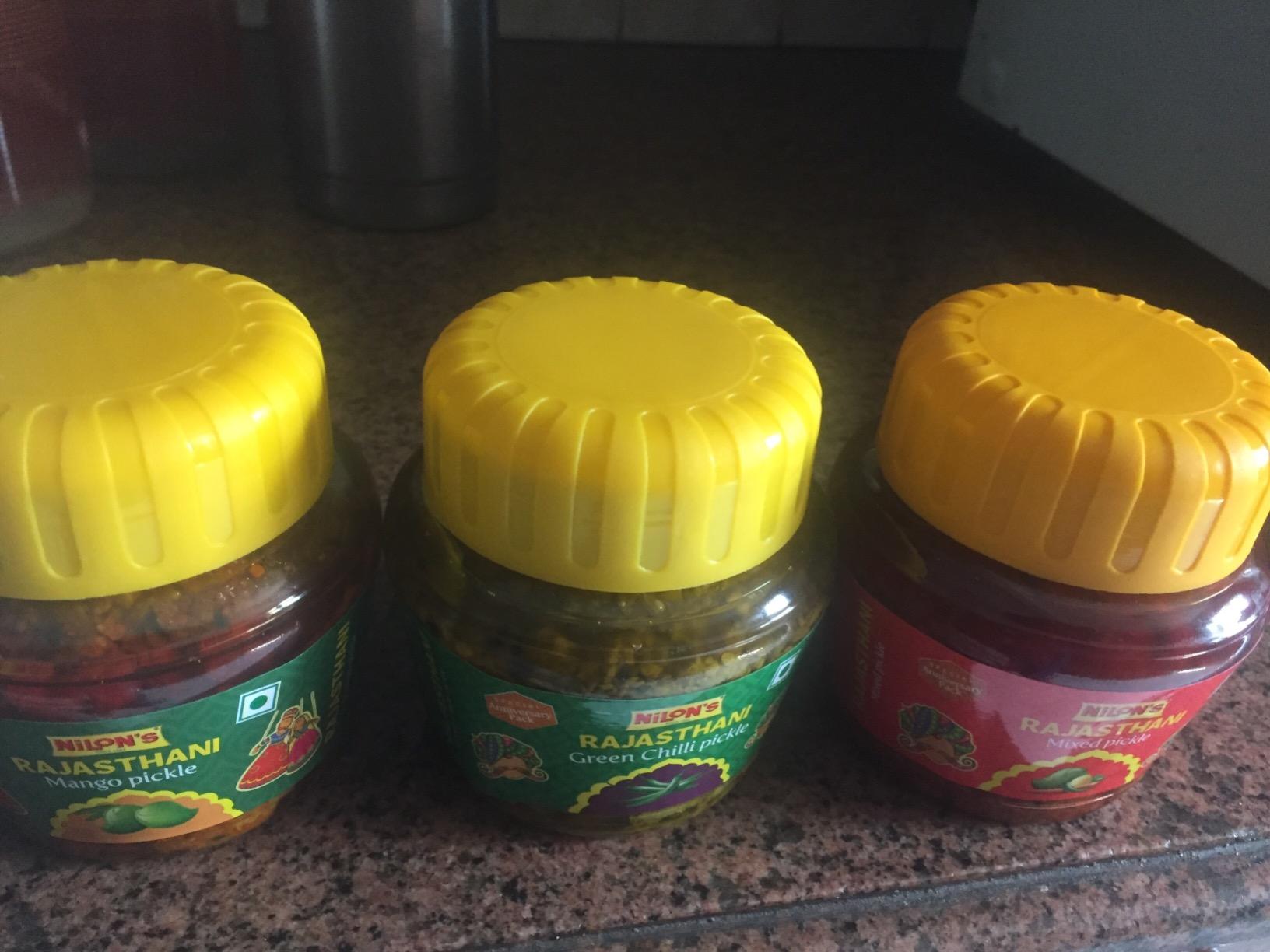 NILON'S Rajasthani Pickle Combo - Mango Pickle, Mix Pickle, Green ...