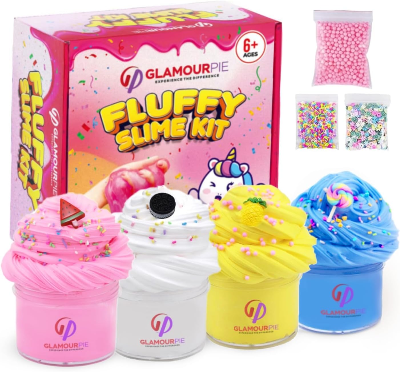 4USTORE 400ML Butter Slime Kit for Kids, Girls & Boys - Non-Sticky ...