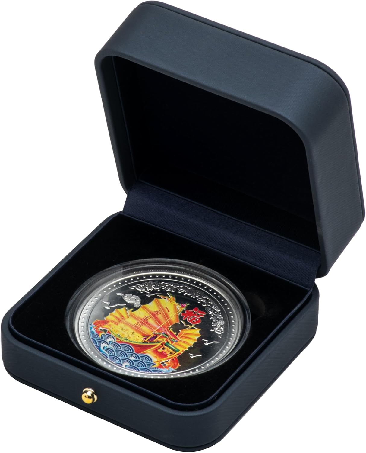 Amazon.com: COWFEX PU Coin Presentation Display Box Holder with Coin ...