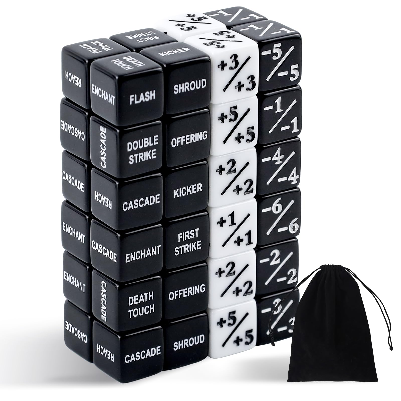 Amazon.com: 48 Pieces MTG Dice Counters,Abilities Keywords Counter Dice ...