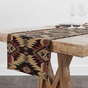 Amazon.com: Ethnic Southwestern Table Runner,Navajo Tribal Native Boho ...