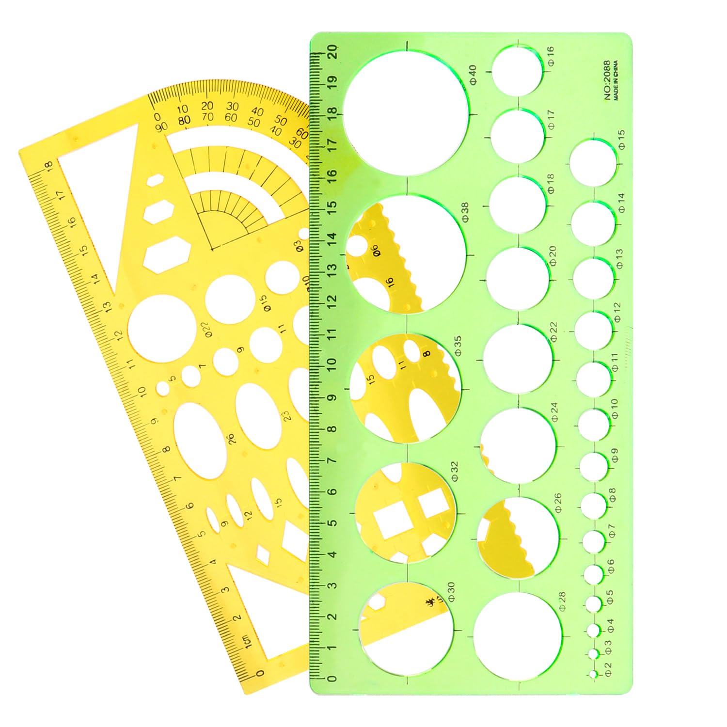 Amazon.com : Circle Template Plastic Circle Stencil Multifunctional ...