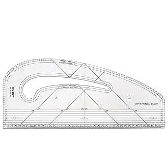 Liquidraw Pattern Maker Perspex Pattern Marking Ruler - 43 x 19 cm ...