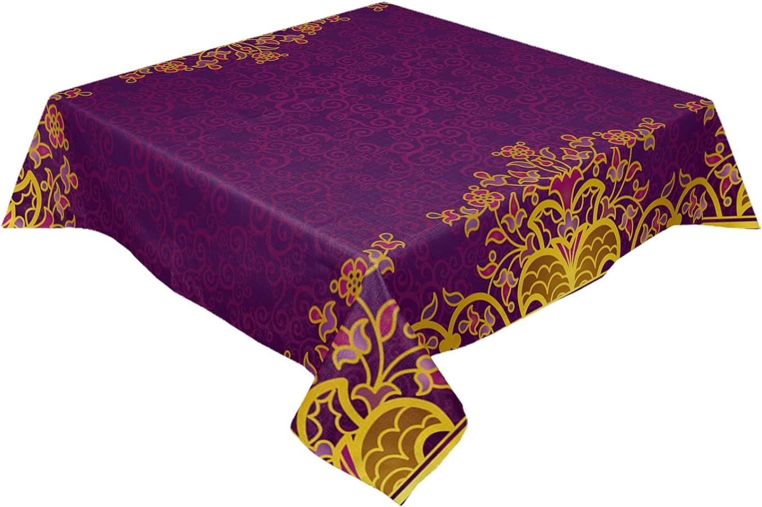 Amazon.com: ZOE GARDEN Square Tablecloth Waterproof & Stainproof ...