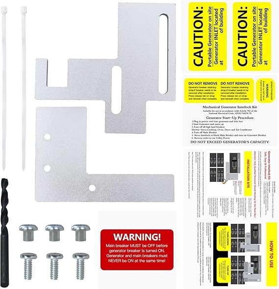 YTXXDEUS Premium Generator Interlock Kit for Murray/Siemens Panels ...