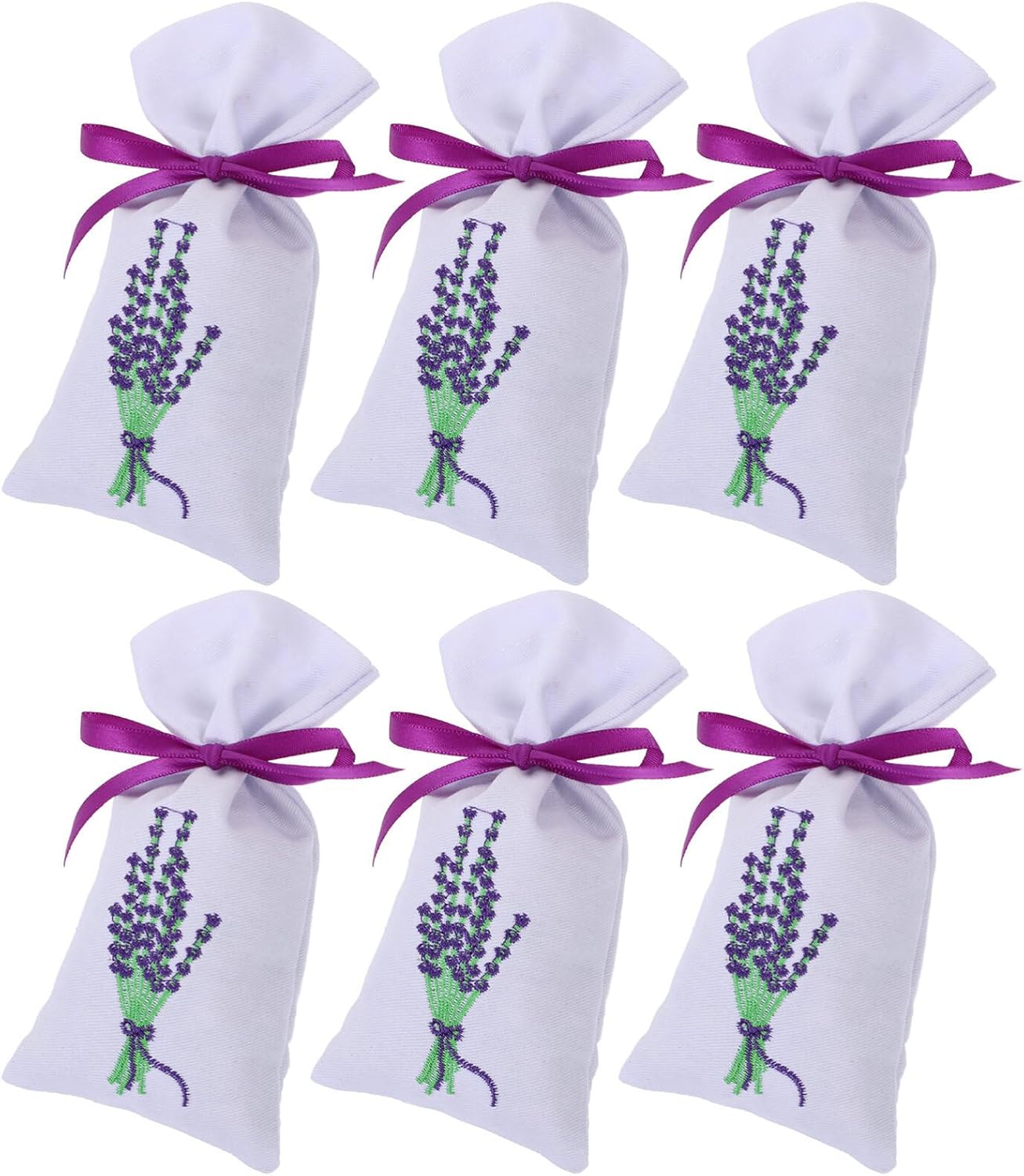 Amazon.com: HEMOTON Hand Embroidered Lavender Sachet Bags, 5.5x2.75 Set ...