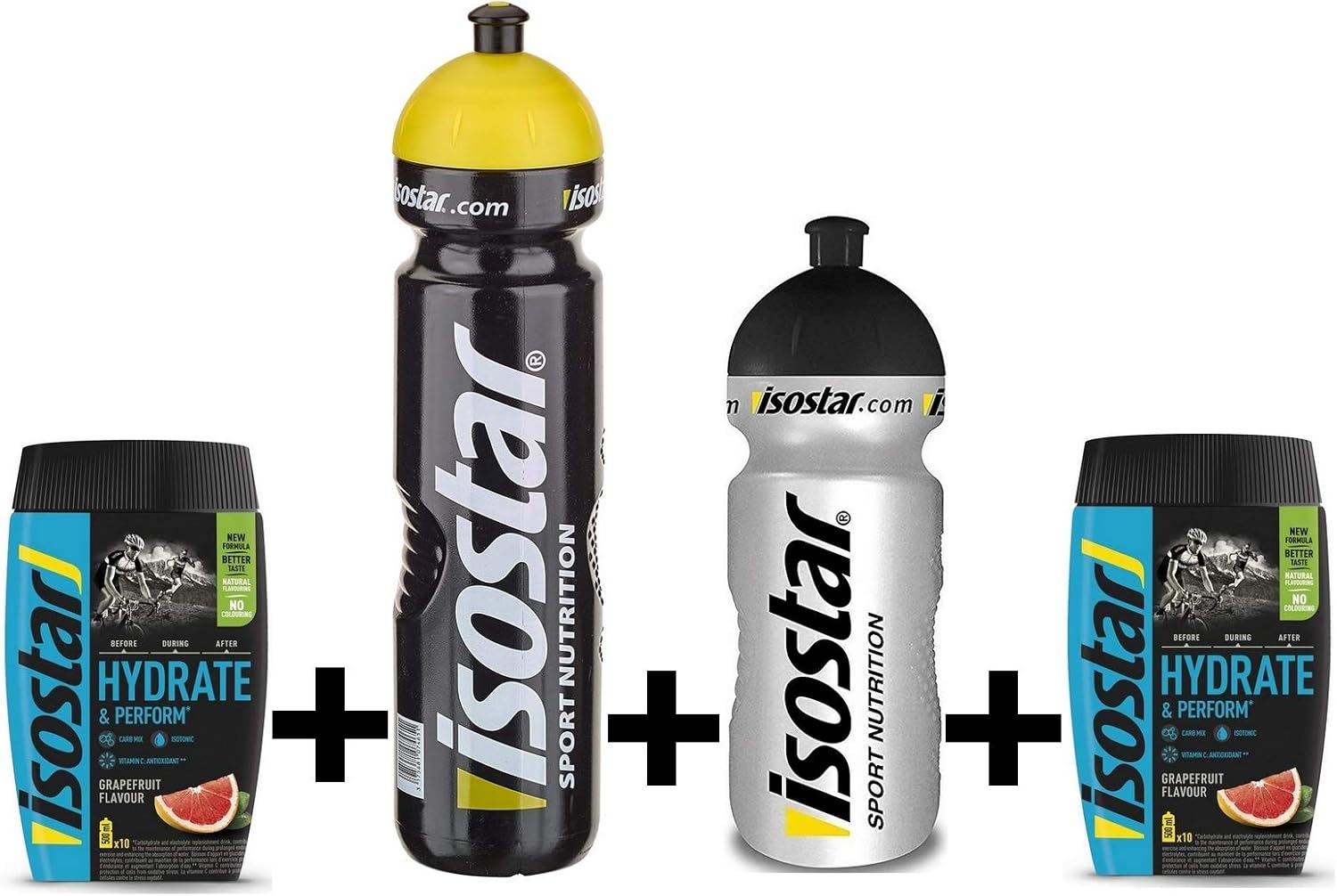 Isostar Hydrate & Perform 2x400 g isotonic Electrolyte Drink + 1000 ml ...