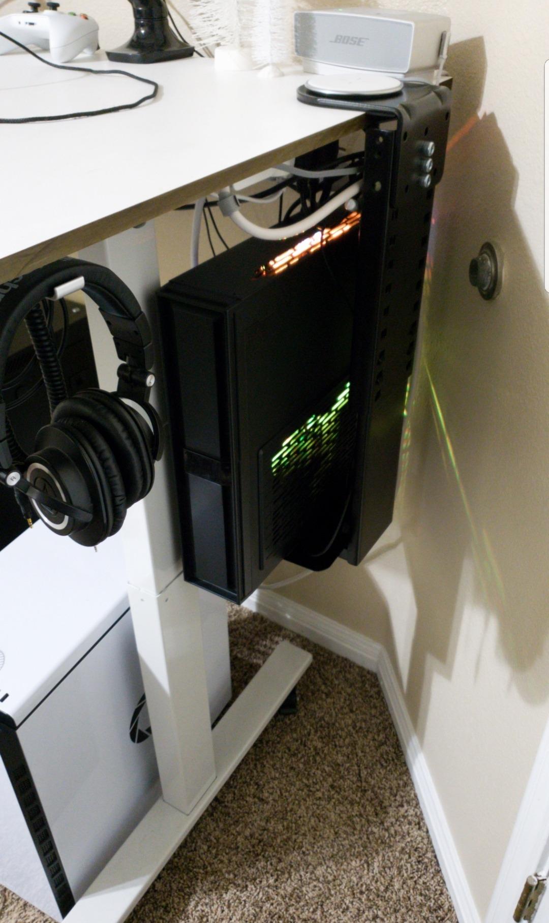 Amazon.com: Ziotek Under Desk Stationary Clamp On Standard CPU Holder ...