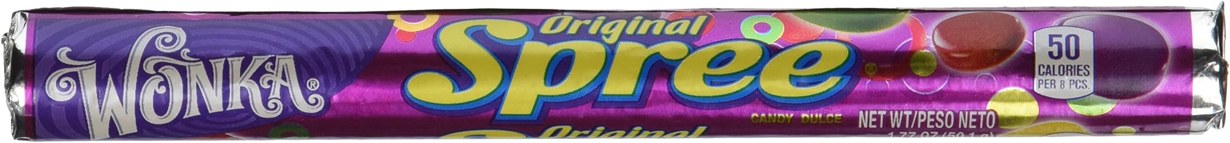 Amazon.com : Wonka Spree Original Candy, Crunchy Candy, 1.77 oz, pack ...