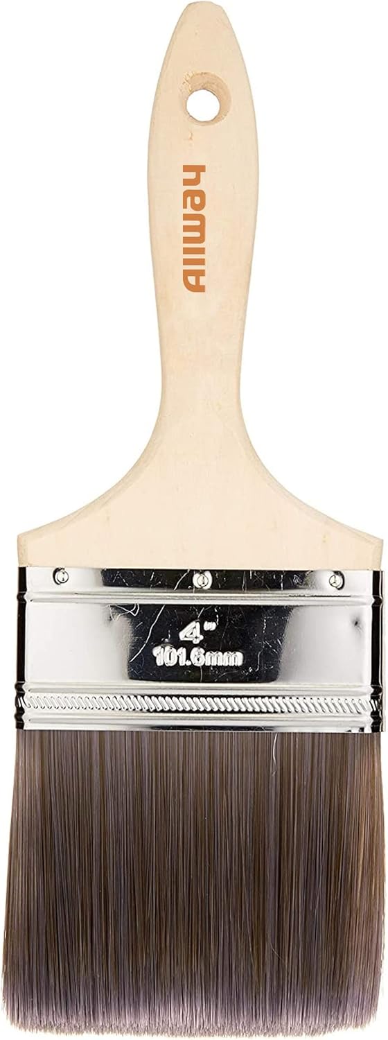 ALLWAY MP40 Master Pro Hardwood Handle Paint Brush, 4" Straight Edge ...