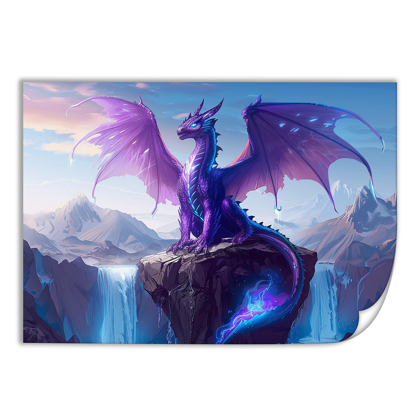 Lilla Fantasy Drage Kunst