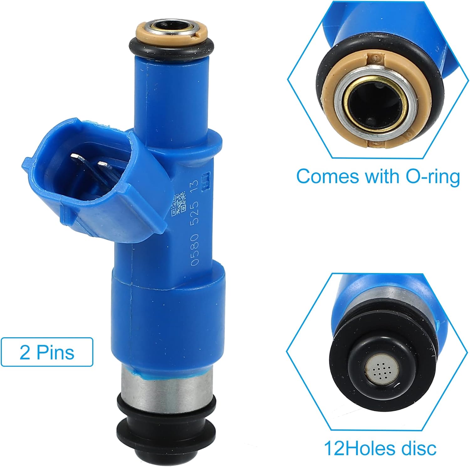 X AUTOHAUX 4 piezas 16611-AA720 inyector de combustible para Subaru WRX ...