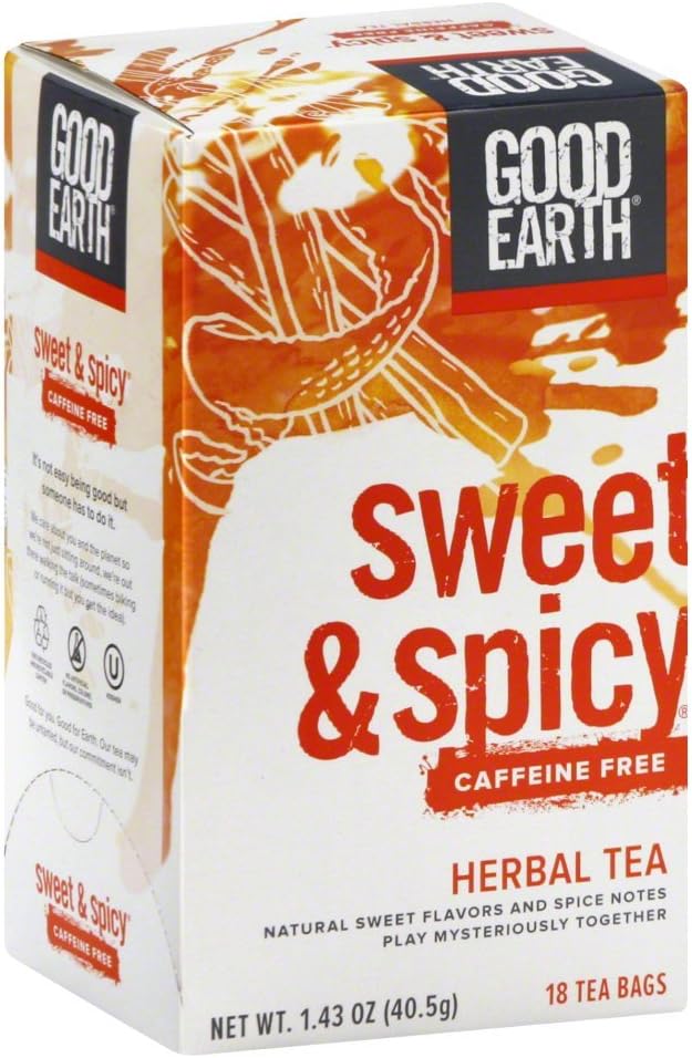 Amazon.com : Good Earth Sweet & Spicy Flavored 25 Tea Bags 4 Pack ...