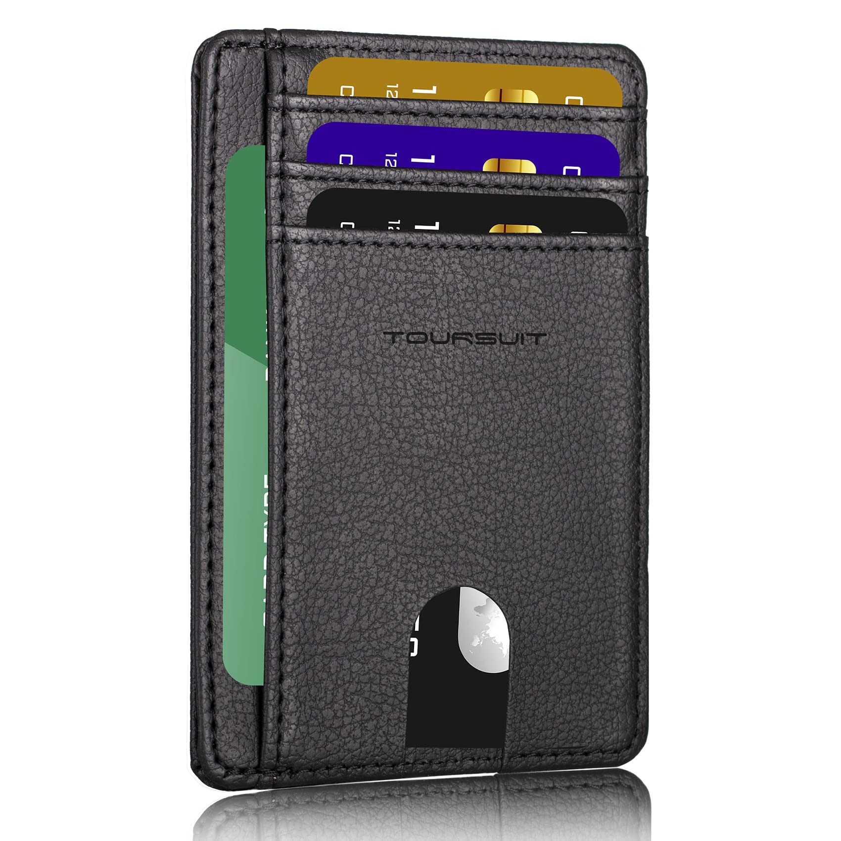 Amazon.com: TOURSUIT Travel Minimalist Slim Front Pocket Wallet for Men ...