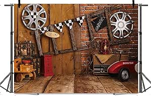Mechanic Photography Backdrop Garage Car Repair Tool Room Kids Birthday ...