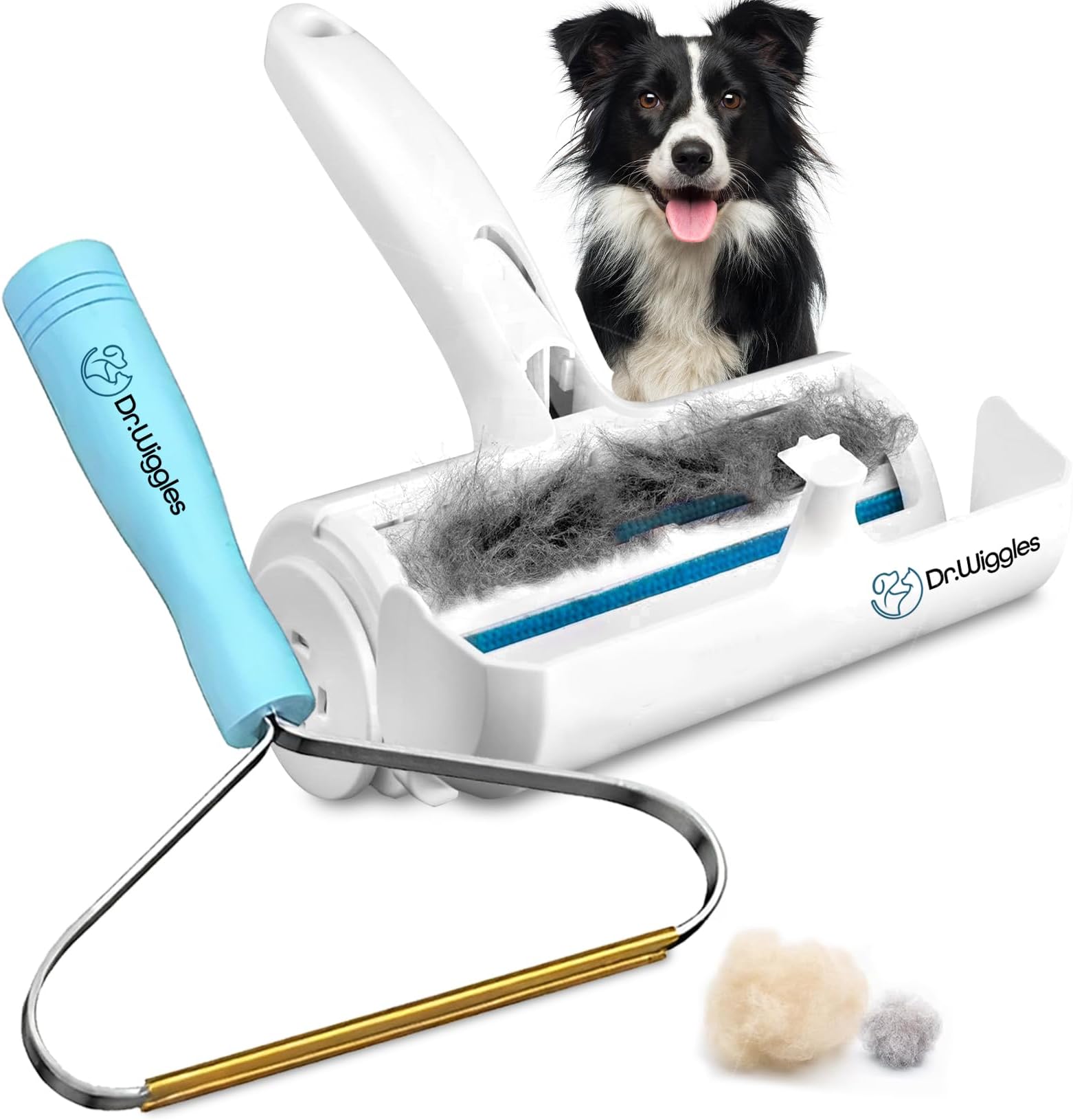 Amazon.com: Dr. Wiggles Pet Hair Removal Rake & Reusable Lint Roller ...