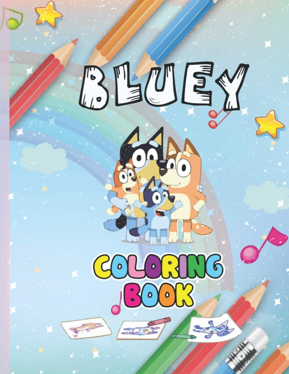 Bluey Coloring Book Great Coloring Pages Illustrations High Quality ...
