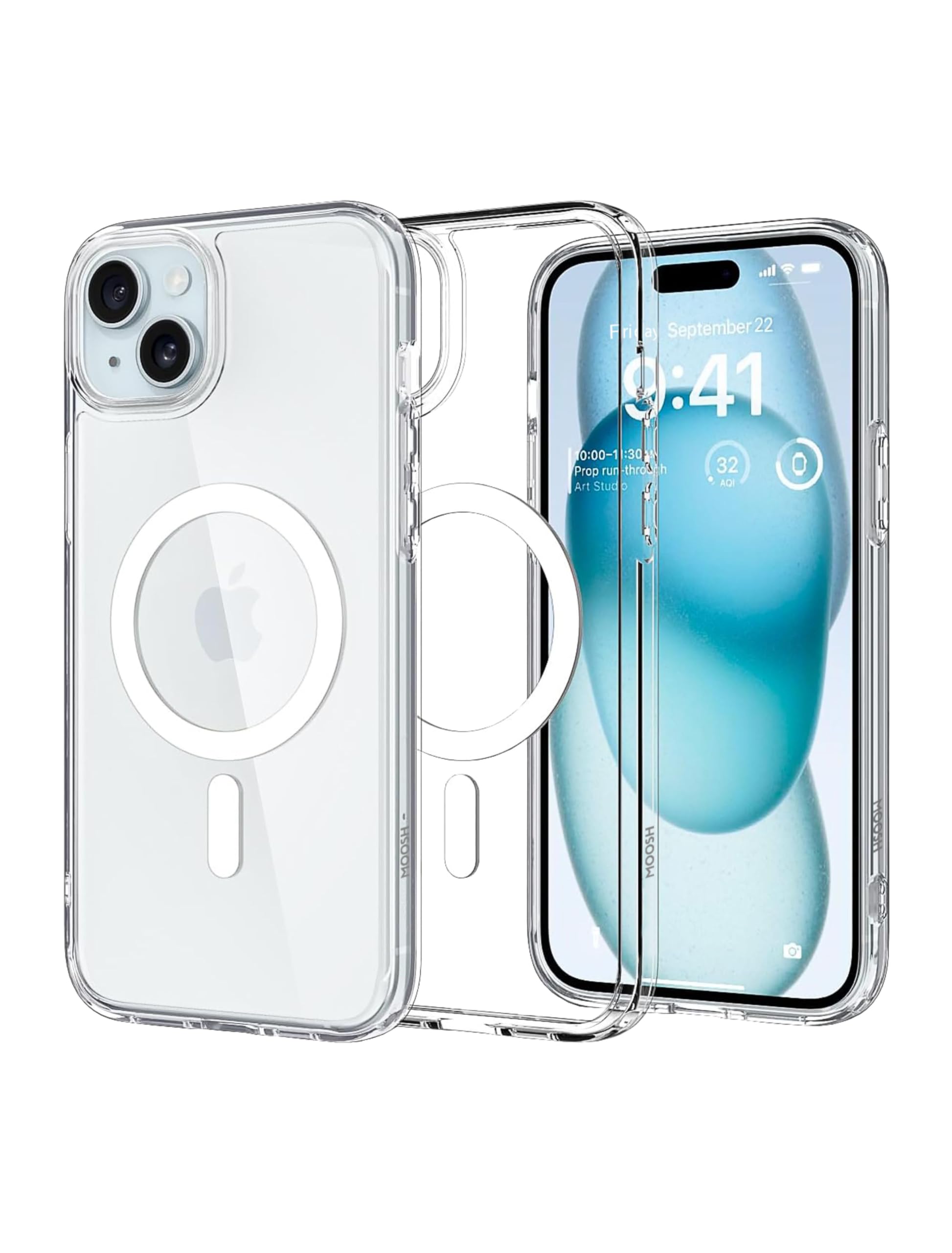 MOOSH iPhone 15 Case Compatible with MagSafe Military-Grade Protection ...