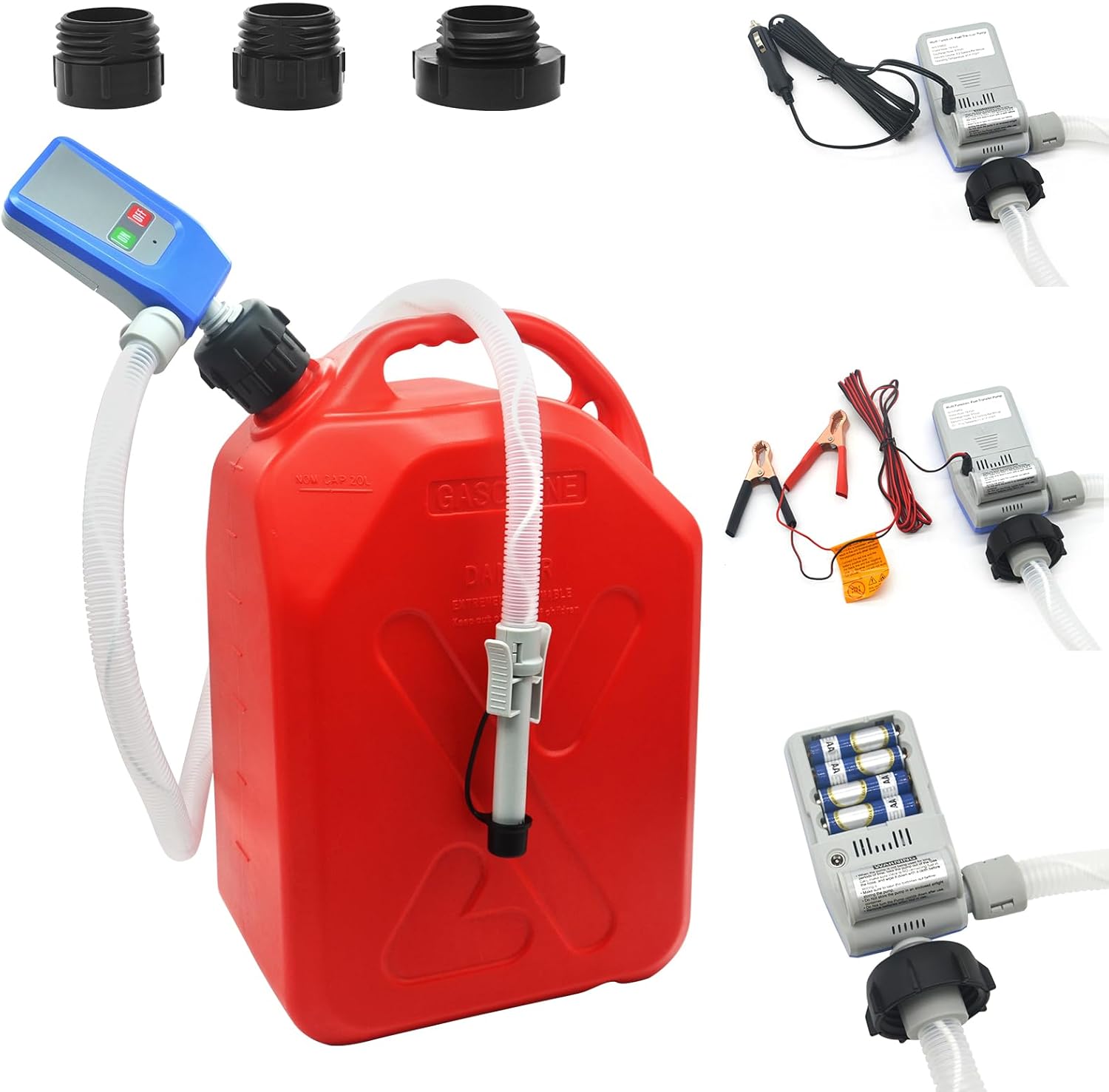 Amazon.com: Multisland Fuel Transfer Pump Battery Powered with Auto ...