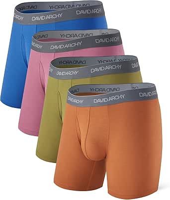 Amazon.com: DAVID ARCHY Mens Underwear Wicking-Moisture Cooling Rayon ...