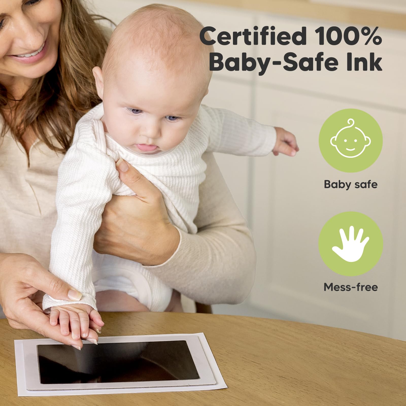 Snapklik.com : 1-Pack Inkless Baby Hand And Footprint Kit - Mess Free ...
