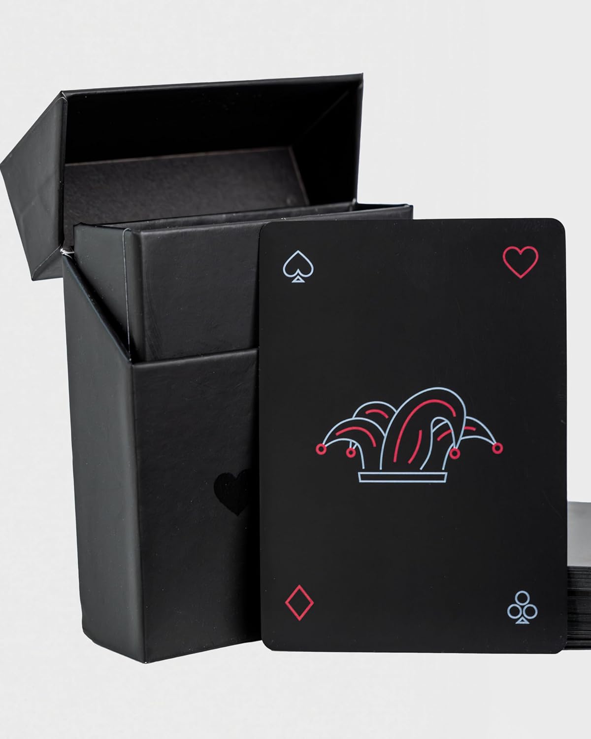 Amazon.com: Plastic Playing Cards, Waterproof, Minimal, Matte Black ...