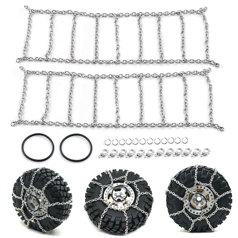 Snapklik.com : MOHERO Metal Anti-Skid Snow Chains Tire Chains For 1.9 ...