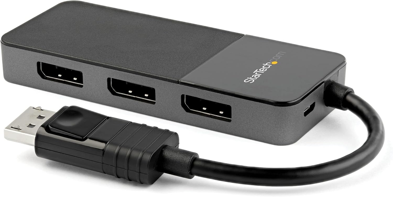 StarTech.com 3-Port Multi Monitor Adapter - DisplayPort 1.4 to 3X ...