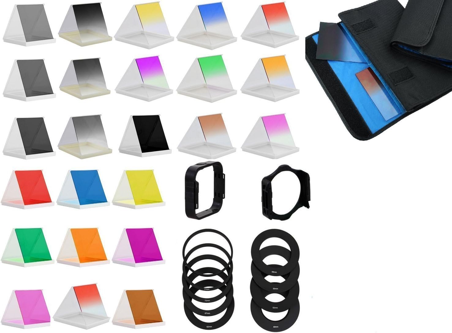 Amazon.com : BiG DIGITAL Complete 24 piece Square Color Filter Set ...