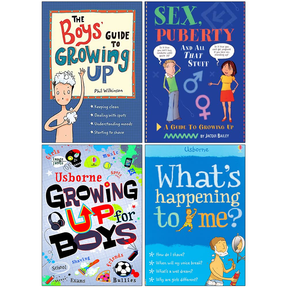 Growing Up For Boys 4 Books Collection Set (The Boys' Guide to Growing ...