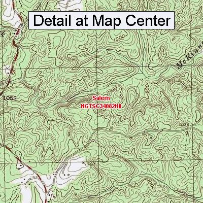 Amazon.com : USGS Topographic Quadrangle Map - Salem, South Carolina ...