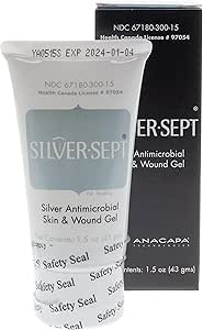 Silver-Sept Silver-Sept-Silver Gel Para Piel Y Heridas 1.5 Oz, Tubo ...