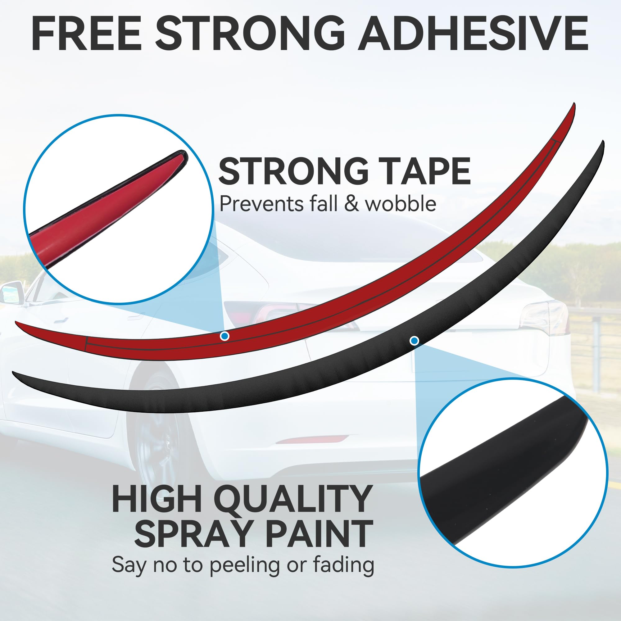 Snapklik.com : OEDRO Upgraded Spoiler Rear Wing For 2020 2021 2022 2023 ...