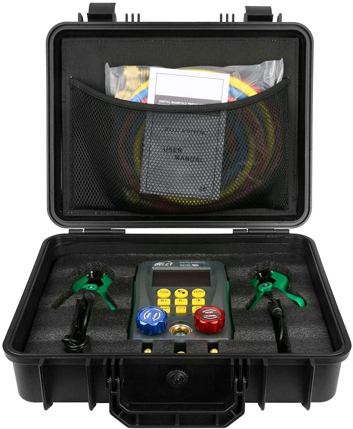 Snapklik.com : BELEY Refrigeration Digital Manifold HVAC System Gauge Set