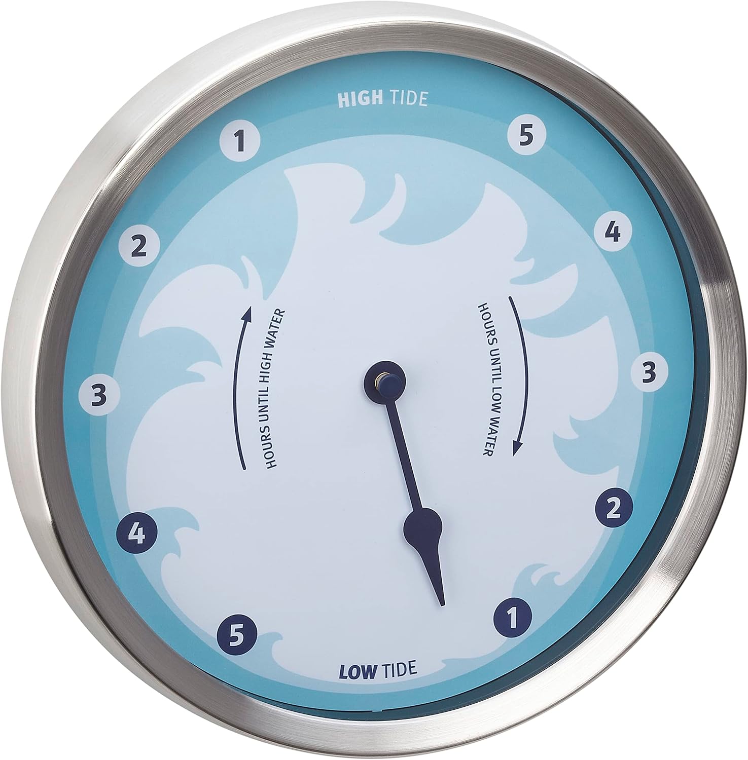 TFA Dostmann 60.3029.06 Tide Tide Clock with Stainless Steel Frame ...