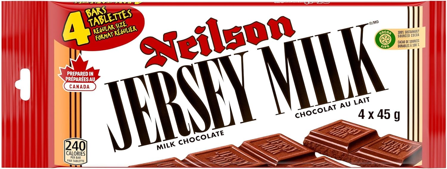 Neilson Jersey Milk, Milk Chocolate Bars, Multipack, 45 g (Pack of 4 ...