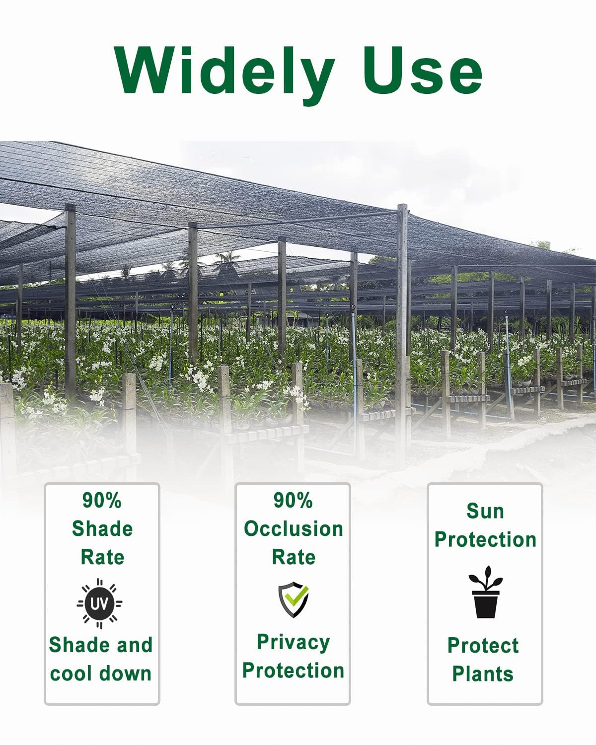 Snapklik.com : Vensovo 6 X 100 90% Plant Sun Shade Cloth - Outdoor ...