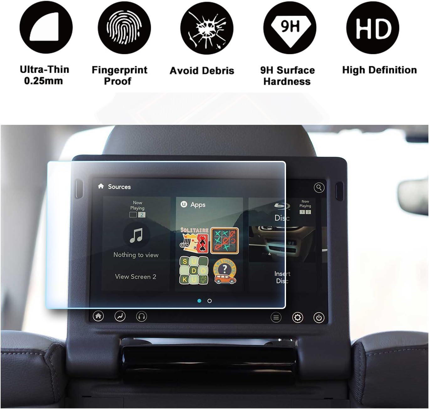 Amazon.com: R RUIYA [2PCS] 2016 2017 2018 Chrysler Pacifica Display ...