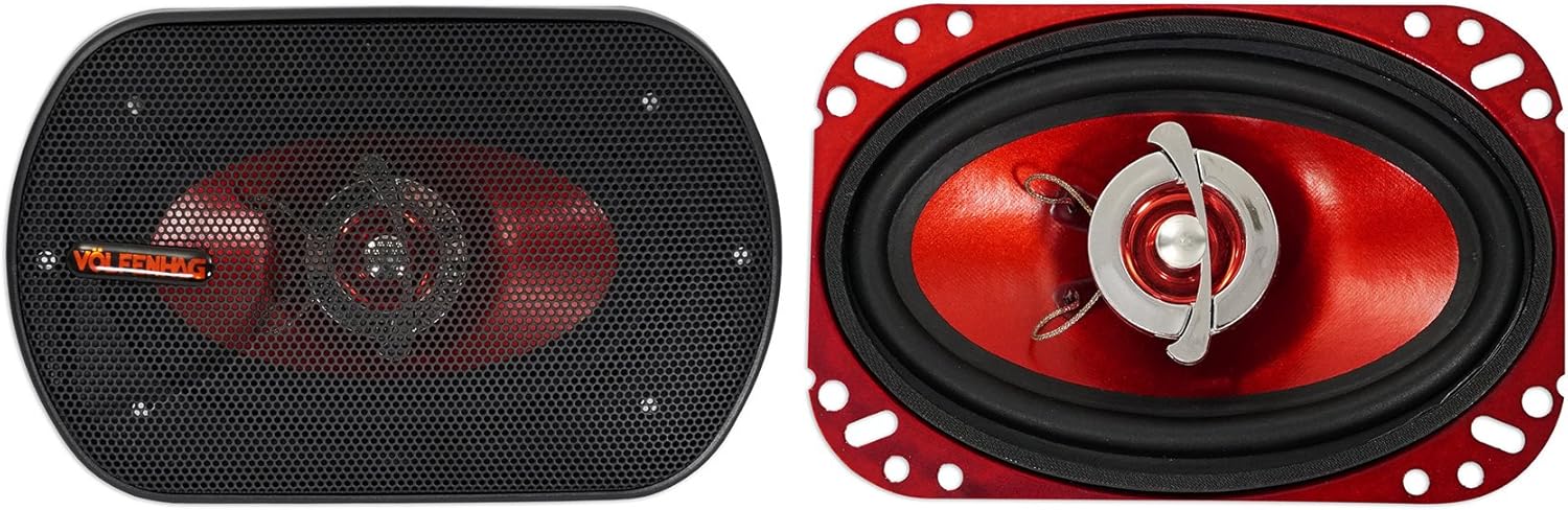 Amazon.com: Volfenhag Zx846r 4x6-Inch 350 Watt 2 Way Coaxial Car ...