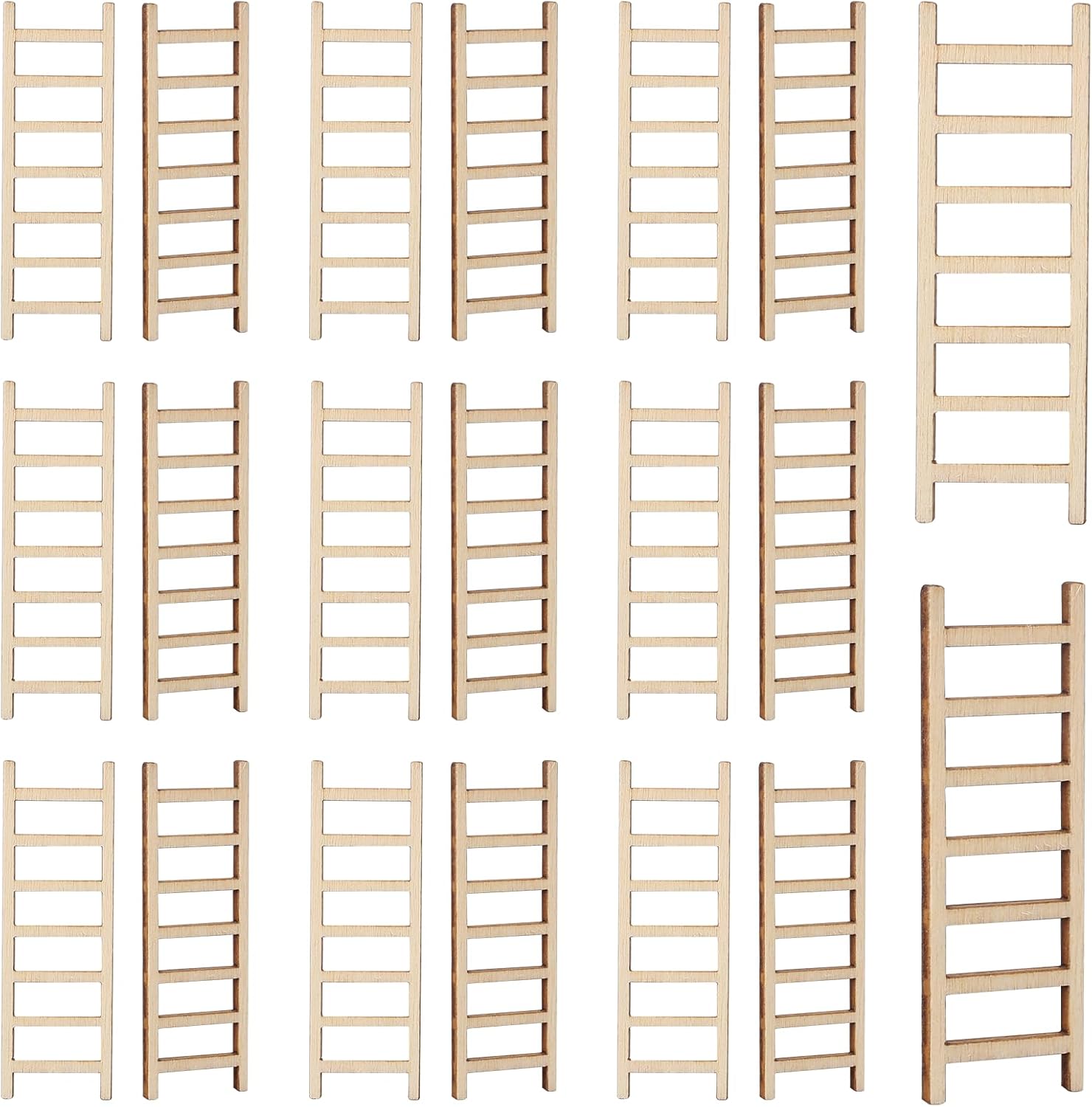 Amazon.com: 20 Pcs Miniature Ladder Model 3.54''x 1.18'' Mini Garden ...
