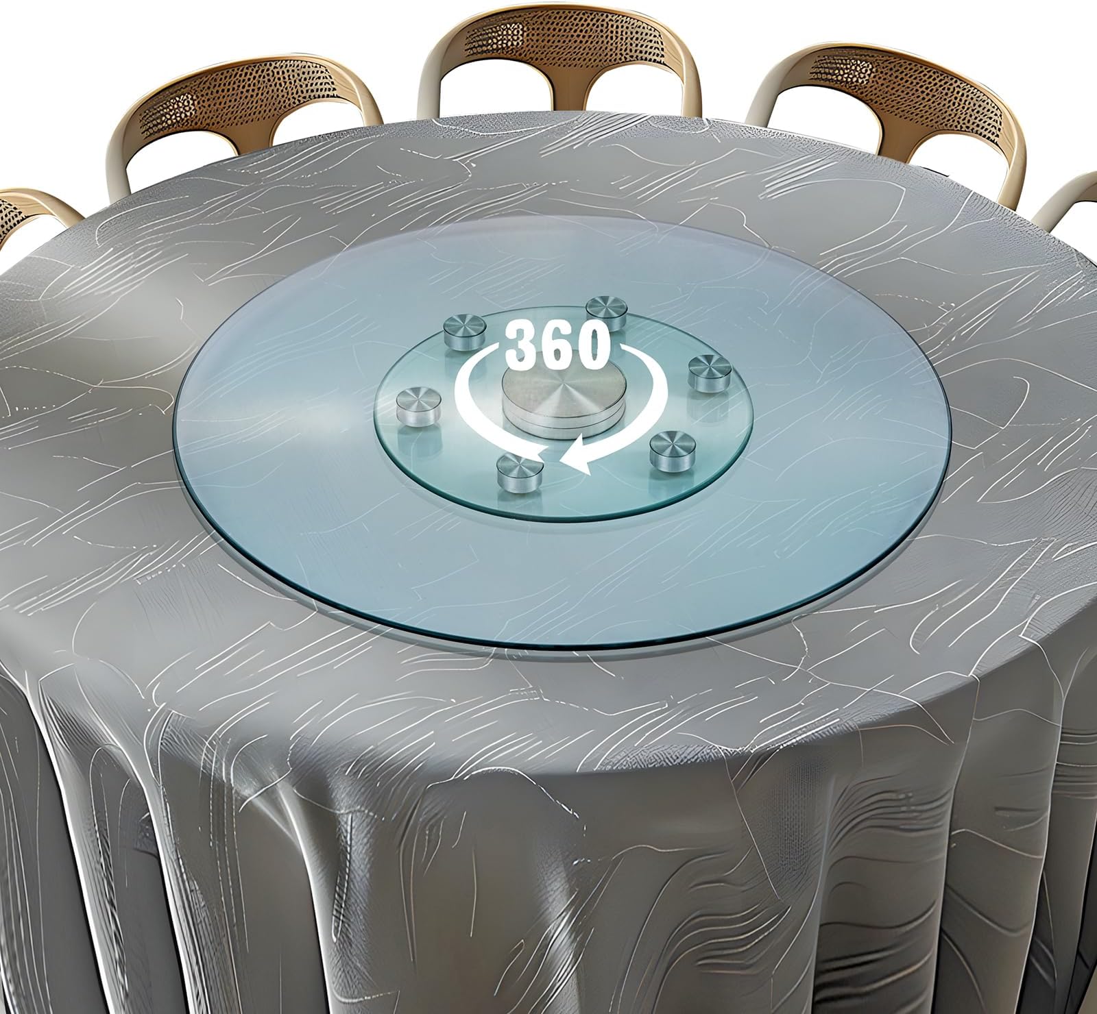 Amazon.com - 30" Glass Lazy Susan Turntable Dining Table Centerpiece ...