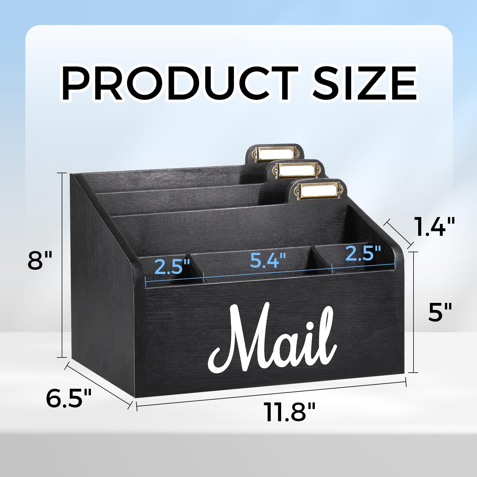 Snapklik.com : Rustic Mail Organizer For Countertop