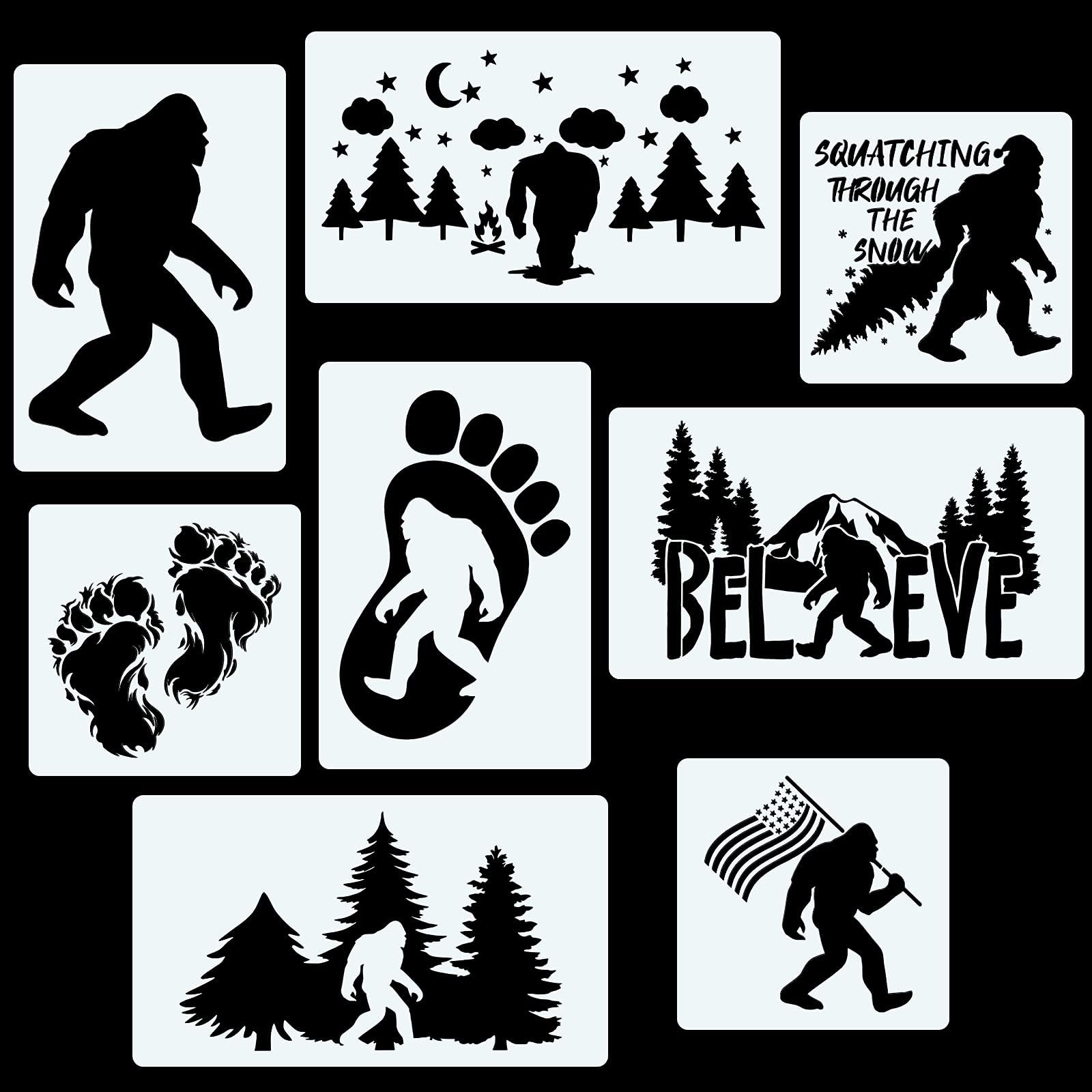 Amazon.com: Bigfoot Sasquatch Metal Cutting Dies Die Cut Scrapbooking ...